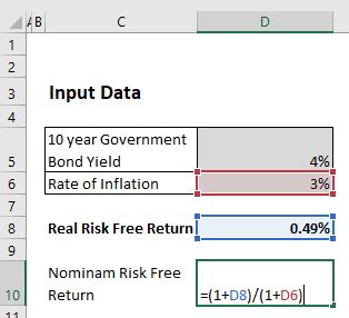 How To Calculate Risk Free Rate In Excel Best Excel Tutorial