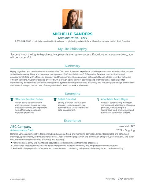 3 Successful Administrative Clerk Resume Examples And Writing Tips For 2024