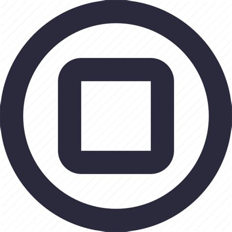 Media Multimedia Recording Stop Button Stop Recording Icon