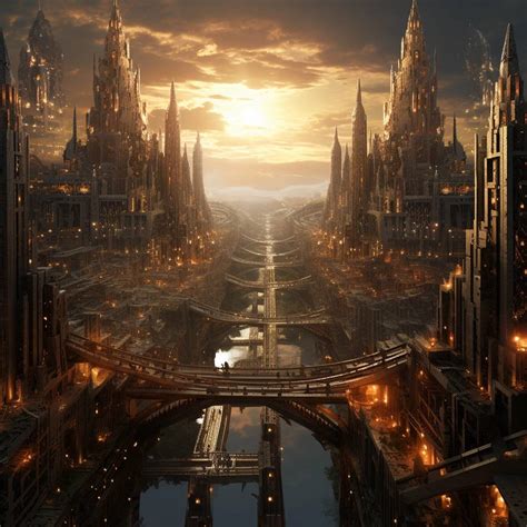 Bridging The World Engineering Uptopia By Coffeeworksartistry On