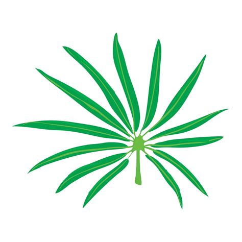 Paml Leaf Icon Cartoon Style 15391309 Vector Art At Vecteezy