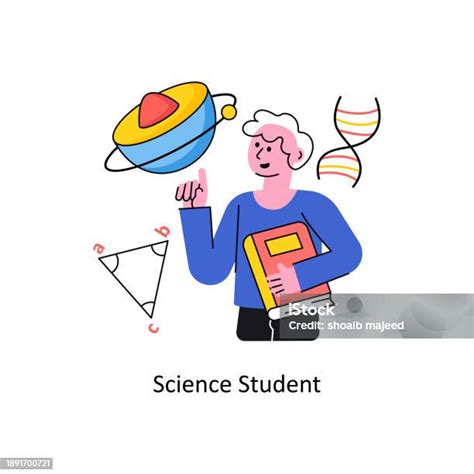 과학 학생 벡터 채워진 개요 디자인 그림입니다 흰색 배경의 기호 Eps 10 파일 건강관리와 의술에 대한 스톡 벡터 아트 및 기타 이미지 건강관리와 의술 공부 과학