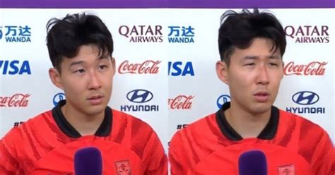 외신기자 물음에 표정 구긴 손흥민“우리 비난말라”