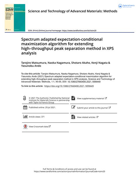 PDF Spectrum Adapted Expectation Conditional Maximization Algorithm