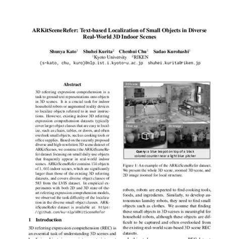 Arkitscenerefer Text Based Localization Of Small Objects In Diverse