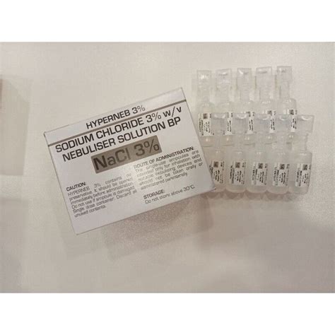 Hyperneb 3 Sodium Chloride 3 Nebuliser Solution Bp 4ml X 5 Vials 10 15 20 Vials Shopee Malaysia