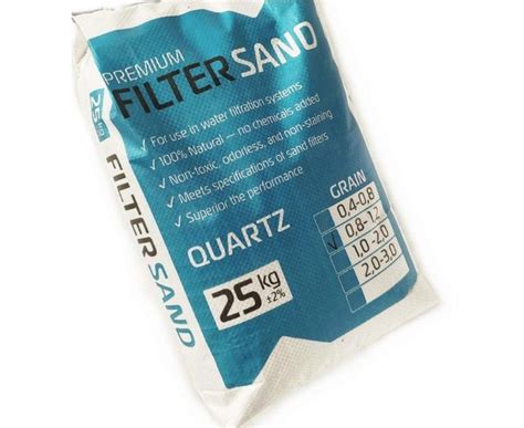 Кварцовий пісок Маршаліт фракція 0 4 0 8 мм мішок 25 кг для піщаних фільтрів у басейні