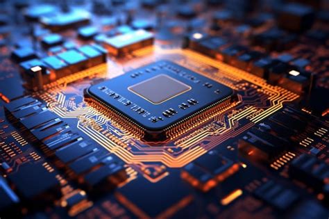 Premium Ai Image Technology Circuit Processor With Microchip