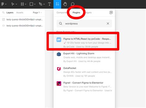 can you export from figma to wordpress