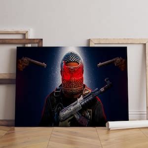 Rust Poster Survival Game Wall Art Premium Canvas Print Game Fan Gift Gamer Wall Decor Etsy