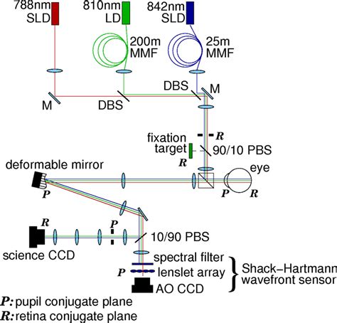 Schematic Diagram Of The Adaptive Optics Ao Retina Camera