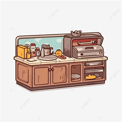 كرتون ناقلات مطبخ مطبخ دولاب مجلس الوزراء أواني تصميم ملصق مع عداد