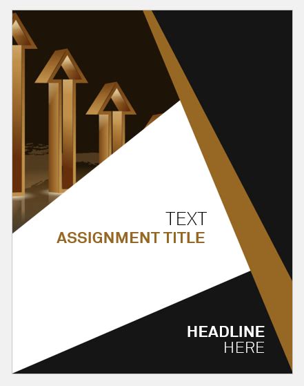 Assignment Cover Page Templates For MS Word Word Excel Templates