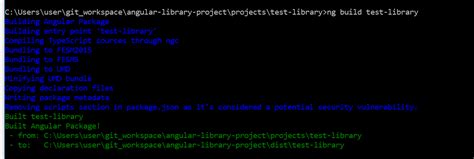Angular Library By Angular Cli Steps By Ben Cheng Javascript Self Learning Medium
