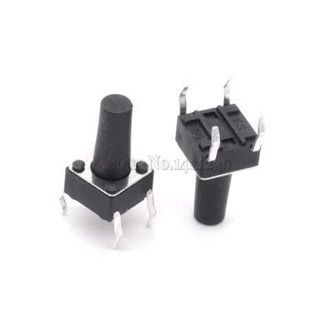 Motors Uxcell 10Pcs Momentary PCB Side Mounting Regular Bracket Pushbutton Push Button Tact