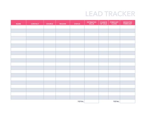 Marketing Tracker Template