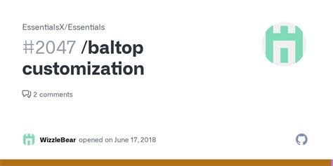 Baltop Customization · Issue 2047 · Essentialsxessentials · Github