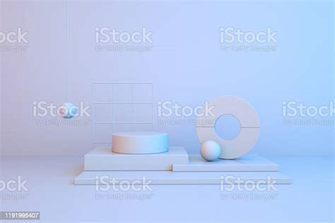 3d 렌더링 색상 기하학적 배경입니다 현대 최소한의 디자인의 기하학적 모양 프로모션 화장품 배경 제품 쇼를위한 미니멀 한 모형
