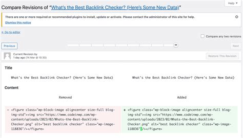 Wordpress Revision History How It Works And Why Use It