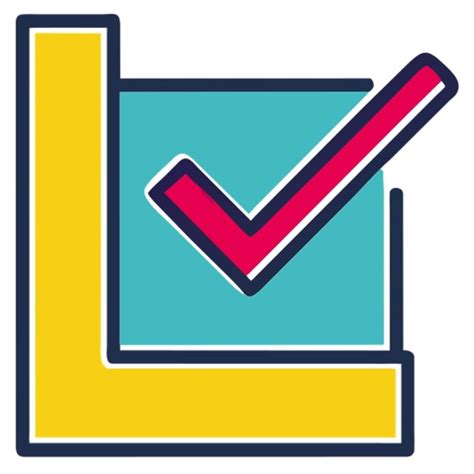 Premium Vector Checkmark Stroke Outline Icon Offset Fill