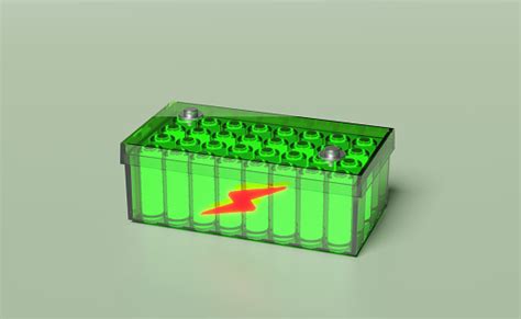 녹색 배경에 격리된 배터리 팩 충전 표시기충전 배터리 기술 개념 3d 그림 3d 렌더링 0명에 대한 스톡 사진 및 기타 이미지 Istock