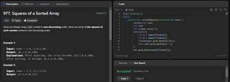 🚀 Excited To Explore The Solution For The Squares Of Sorted Array