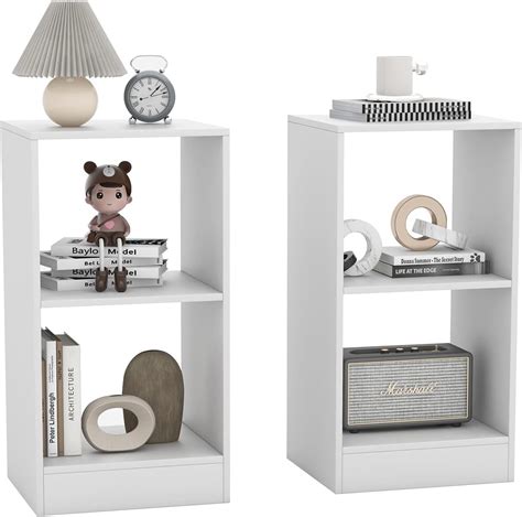 2 Cube Bookcase Set Of 2 2 Shelf Cube Bookshelf With Anti Toppling Device Small Cubby Shelf