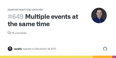 Multiple Events At The Same Time · Issue 649 · Jquensereact Big