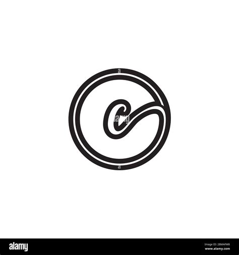 Lowercase Circle C Letter Design Vector Stock Vector Image And Art Alamy