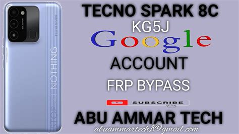 Tecno Kg J Frp Bypass Spark C Frp Bypass Youtube