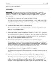 CIS Homework Assignment Docx CIS Page HOMEWORK ASSIGNMENT Babe Name