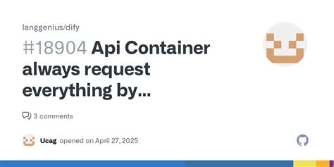 Api Container Always Request Everything By Proxy Even Not Set