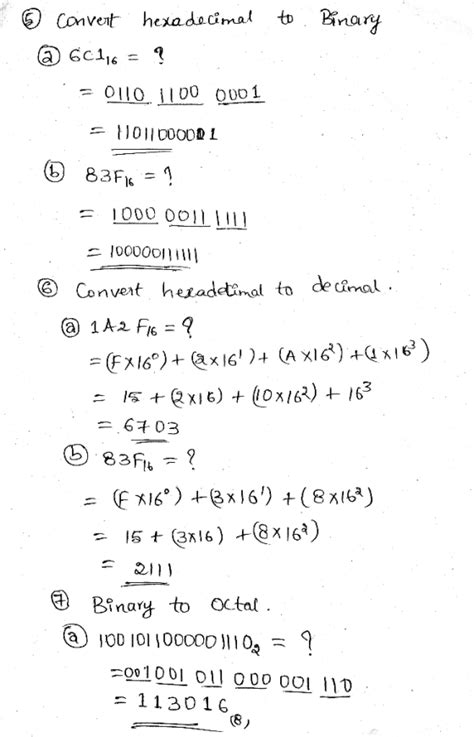 2 Convert The Following Numbers From Binary To Decimal A 1100012 B