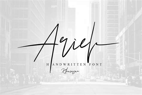 Ariel Signature Font Dafont Free