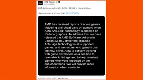 AMD Pulls The Plug On Anti Lag For Now