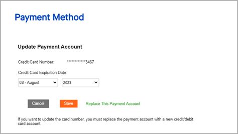 Manage Saved Payment Methods Brightspeed