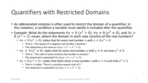 SOLUTION Lecture 07 Predicates And Quantifiers Ii Studypool