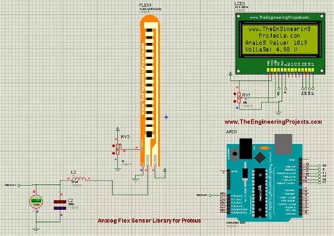 Analog Flex Sensor Library For Proteus The Engineering Projects