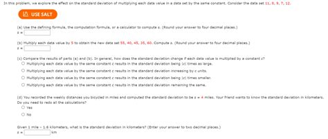 Solved A Use The Defining Formula The Computation Chegg