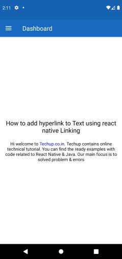 How To Add Hyperlink To Text Using React Native Linking Building