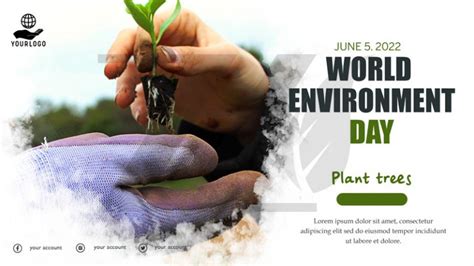 دانلود فایل لایه باز بنر روز جهانی محیط زیست رنگ روشن دانلود رایگان