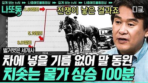 벌거벗은세계사 100분 물가는 어떻게 변화되는 것일까 세계를 요동치게 한 석유 패권 싸움부터 일본의 버블경제까지