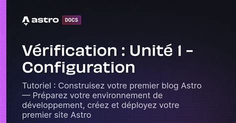 Tutoriel De Création Dun Blog Unité 1 Configuration Docs