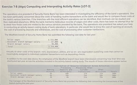 Solved Exercise 7 8 Algo Computing And Interpreting