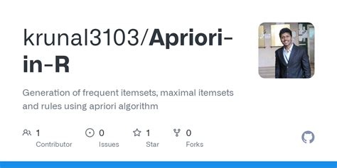 Github Krunal3103apriori In R Generation Of Frequent Itemsets