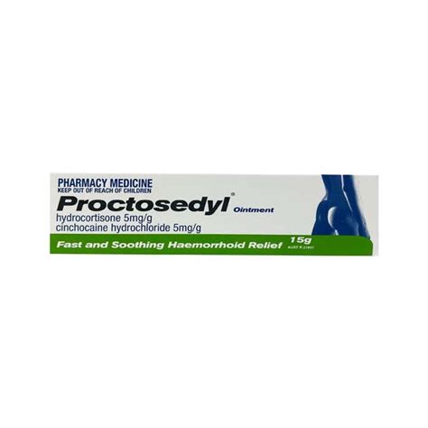 Proctosedyl Ointment 15g Life Pharmacy Orewa