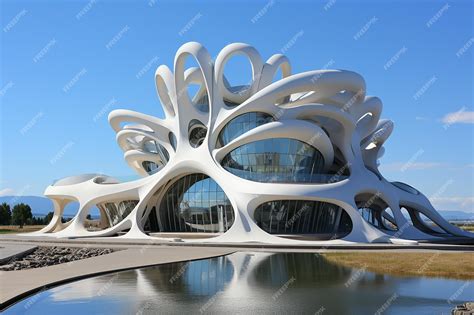 Premium Photo Modern Building With Unusual Architecture