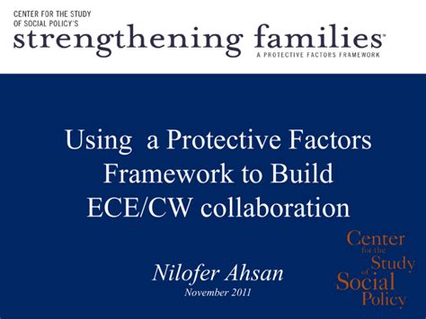 Using A Protective Factors Framework To Build Ece Cw Collaboration