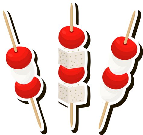 Big Set Various Types Beautiful Tasty Canape 36281317 Png