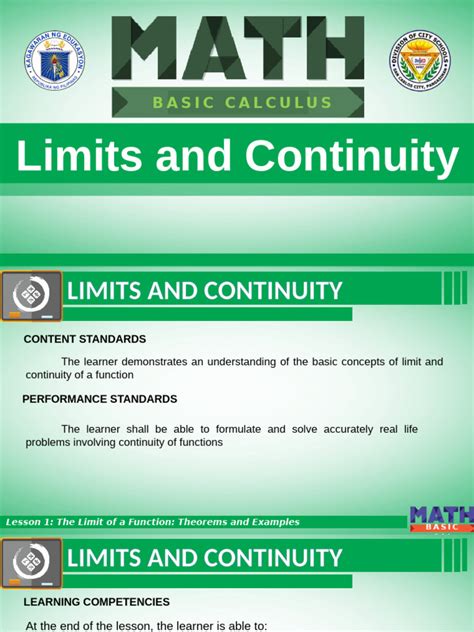 Lesson 2 Continuity Of A Function Pdf Continuous Function Function Mathematics